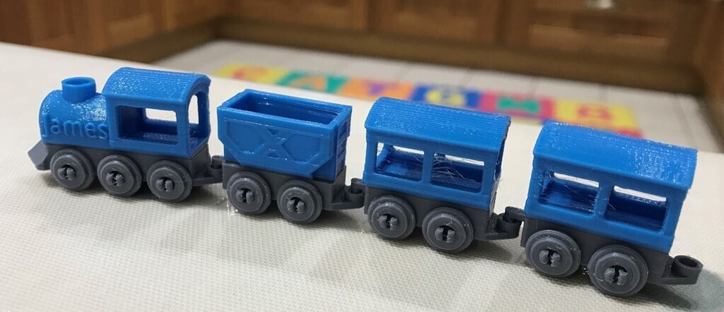 Free STL file Train Set with windows 🚆・3D printing idea to download・Cults