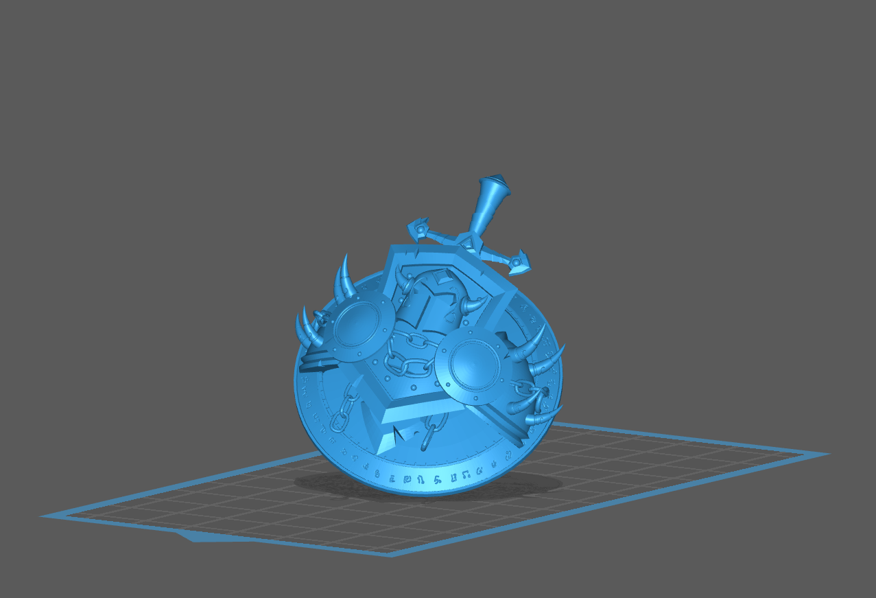 STL file World of Warcraft Warrior Badge - Class Icon・Model to download ...