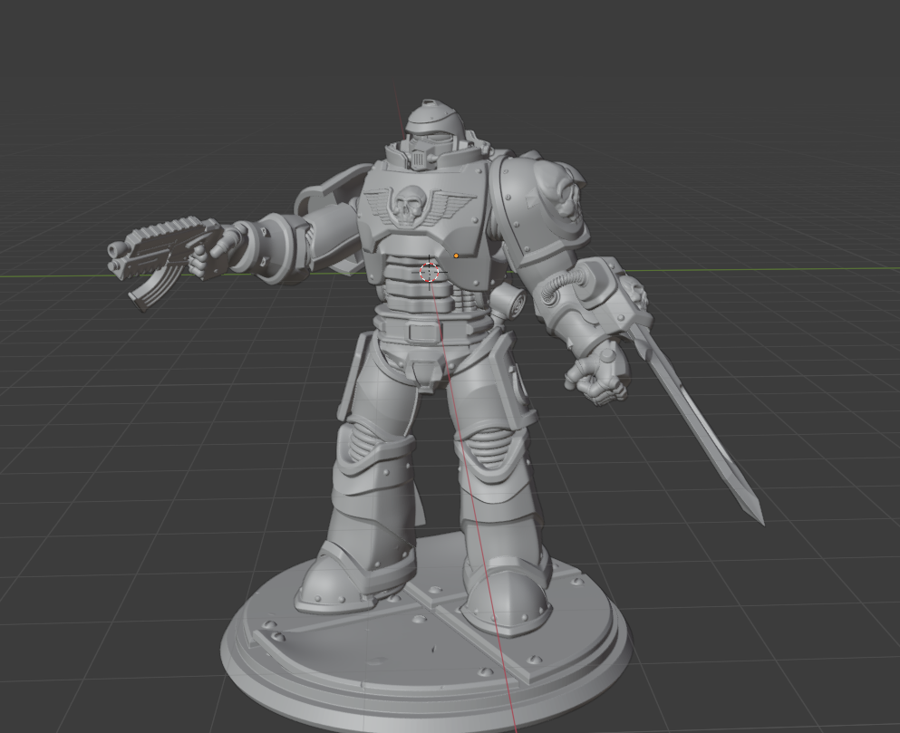 STL file SpacemarineUltramarine - 40k・3D print model to download・Cults