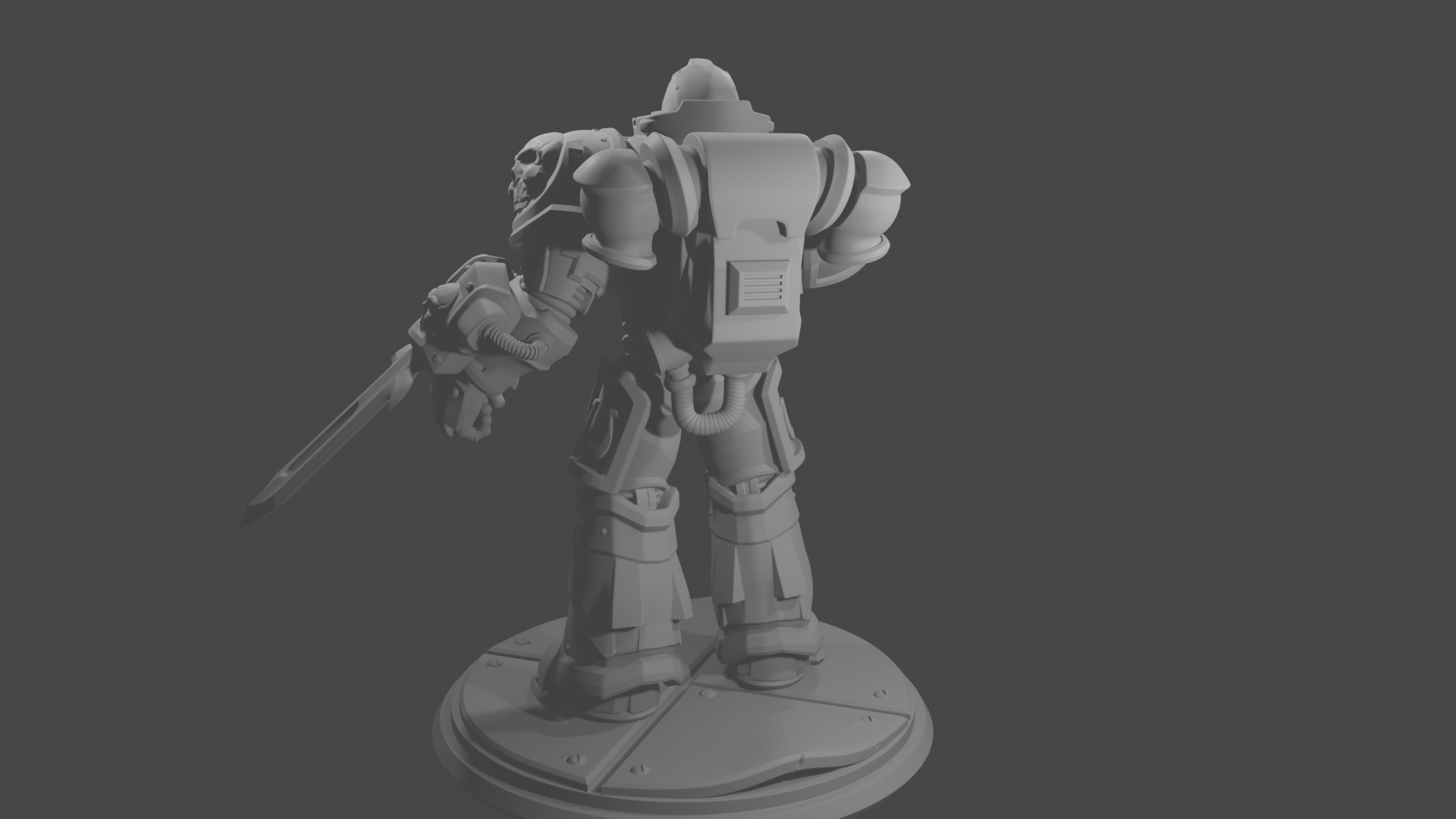 STL file SpacemarineUltramarine - 40k・3D print model to download・Cults