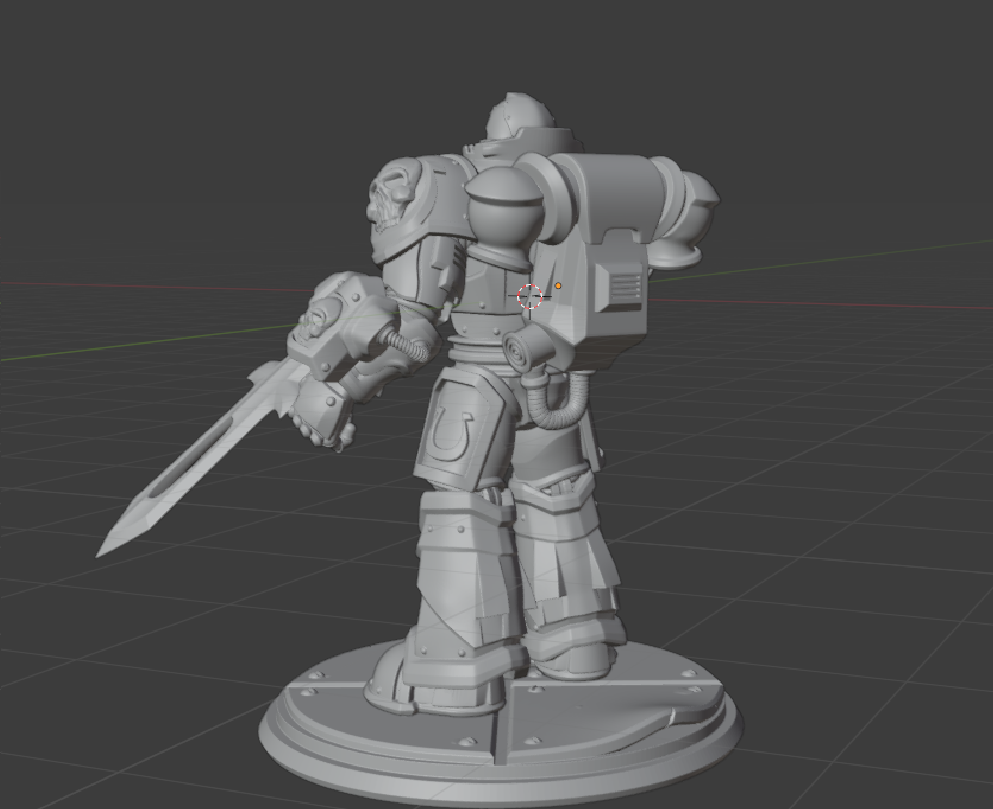 STL file SpacemarineUltramarine - 40k・3D print model to download・Cults