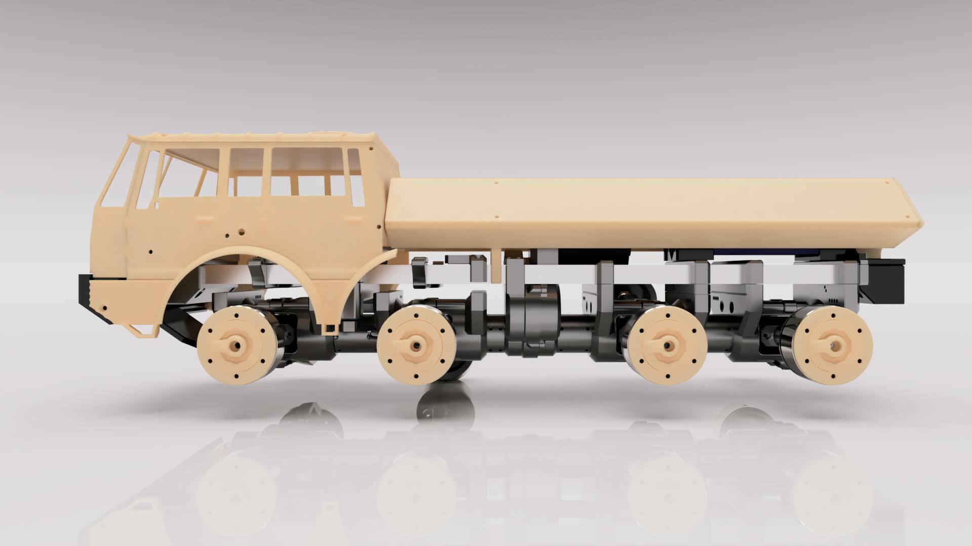 3D file Tatra 813 style 1:13 8x8 off road RC truck 🚚・3D printable ...