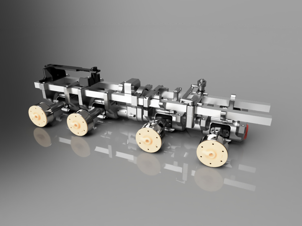 3D file Tatra 813 style 1:13 8x8 off road RC - CHASSIS ONLY -・3D print ...