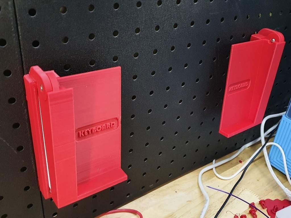 Free 3D file Pegboard Keyboard Holder・3D printer model to download・Cults