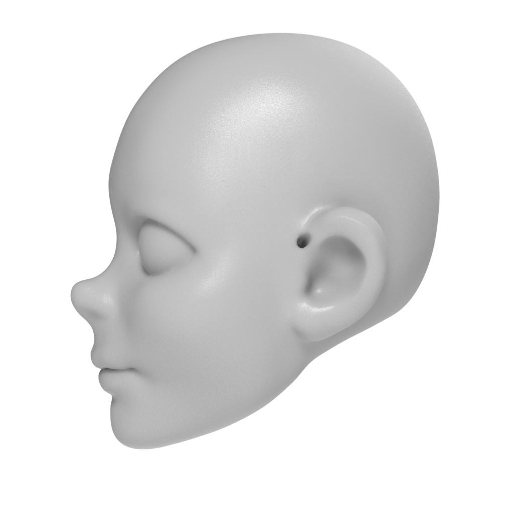 3D file Boy – head (for marionette or doll)・3D printing model to ...