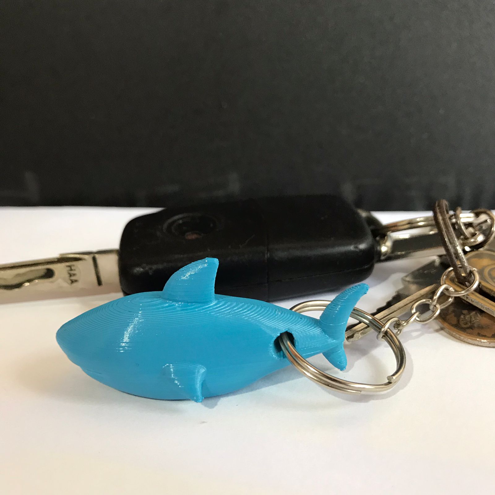 STL file shark key chain・3D printable model to download・Cults