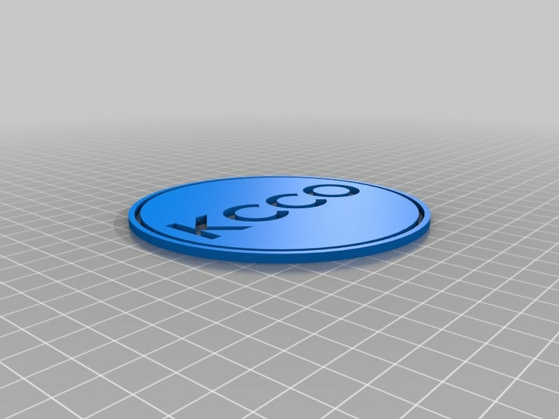 Fichier STL gratuit Dessous de verre KCCO (double extrusion) 🍔・Objet ...