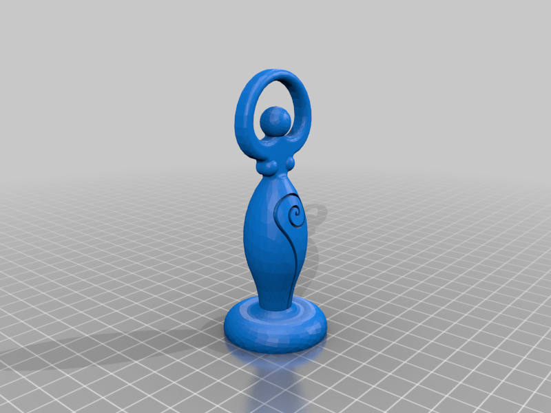 Free STL file Queen Chess Spiral Goddess・3D print model to download・Cults