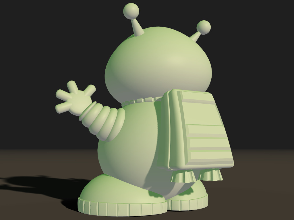 Free OBJ file The Friendly Alien in a Spacesuit・3D printing template to ...