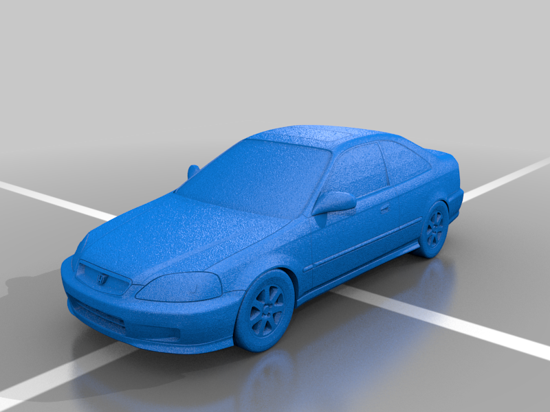 Free STL file Honda Civic Si Coupe (EM1) 🚗・3D printing template to ...