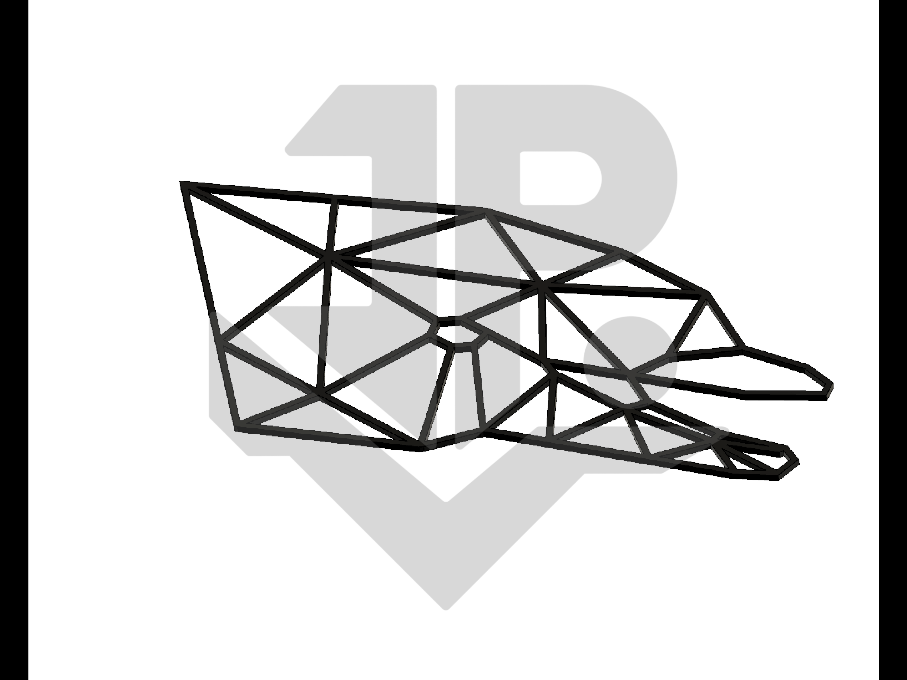 Archivo STL DELFÍN 2D_ GEOMETRIC ANIMALS_DOLPHIN 2D_ANIMALES ...