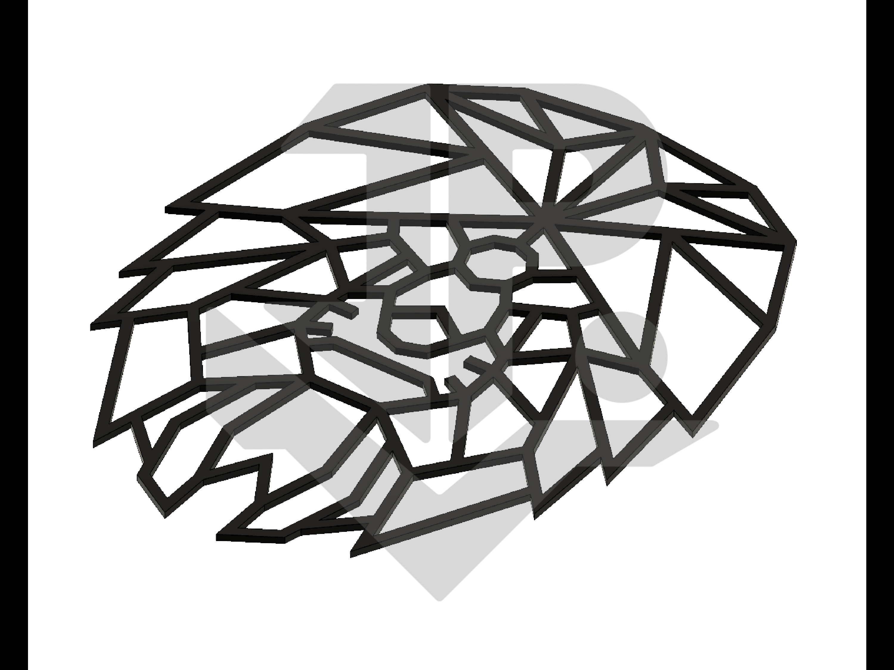 STL file LION 2D_ GEOMETRIC ANIMALS_LEON 2D_GEOMETRIC ANIMALS・3D ...