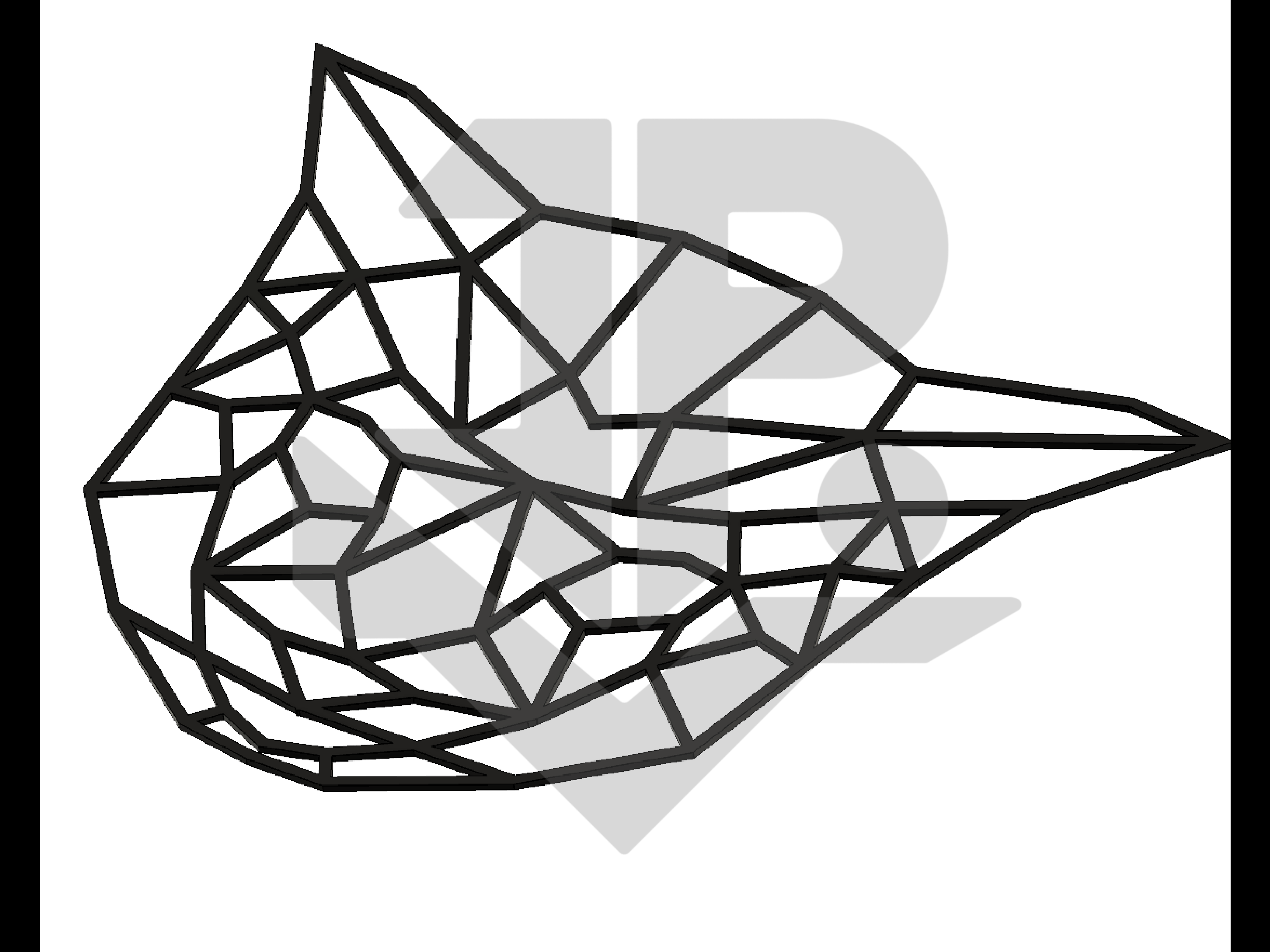 STL file CAT 2D_ GEOMETRIC ANIMALS_CAT 2D_GEOMETRIC ANIMALS・3D printing ...