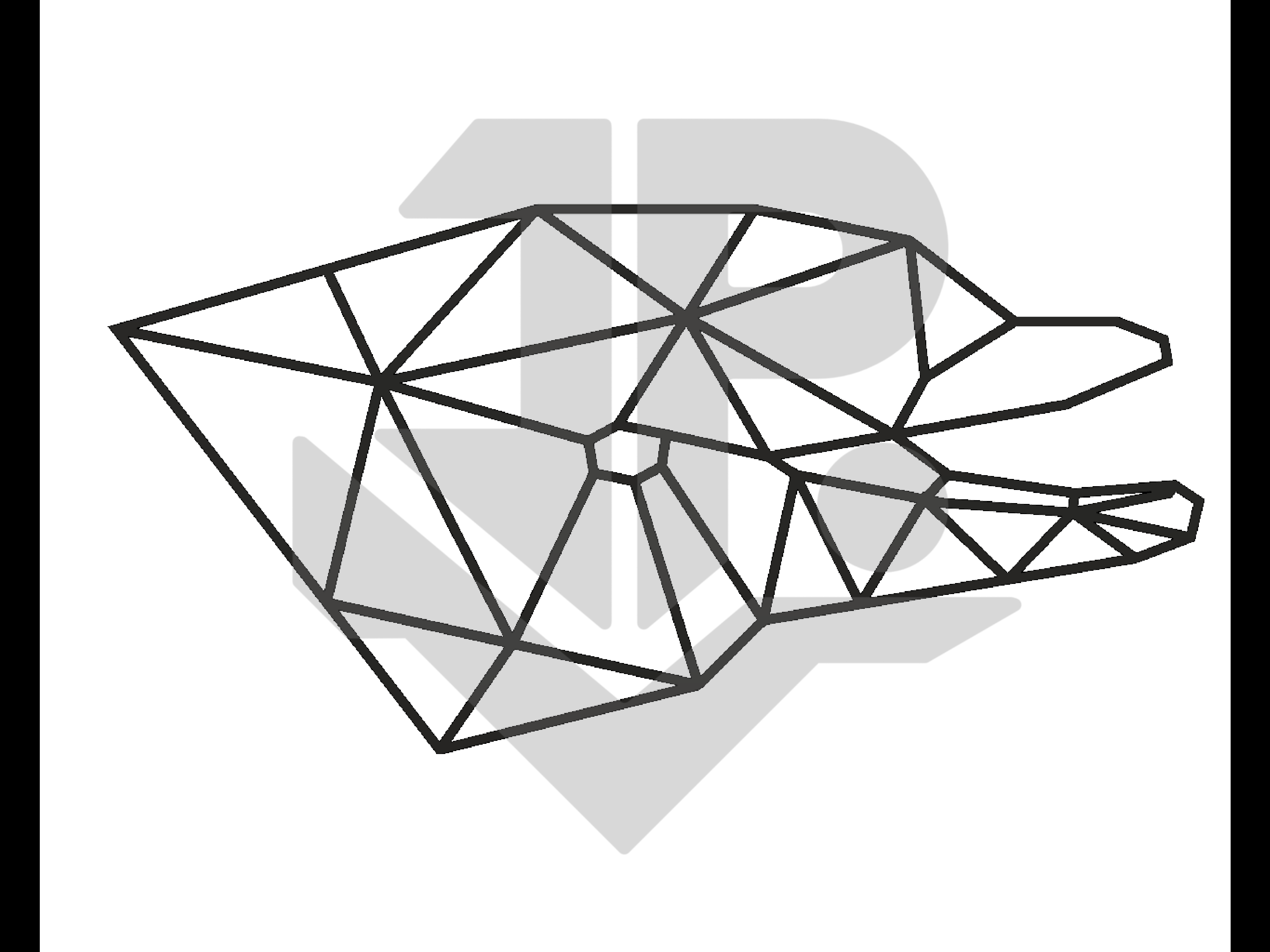 Archivo STL DELFÍN 2D_ GEOMETRIC ANIMALS_DOLPHIN 2D_ANIMALES ...