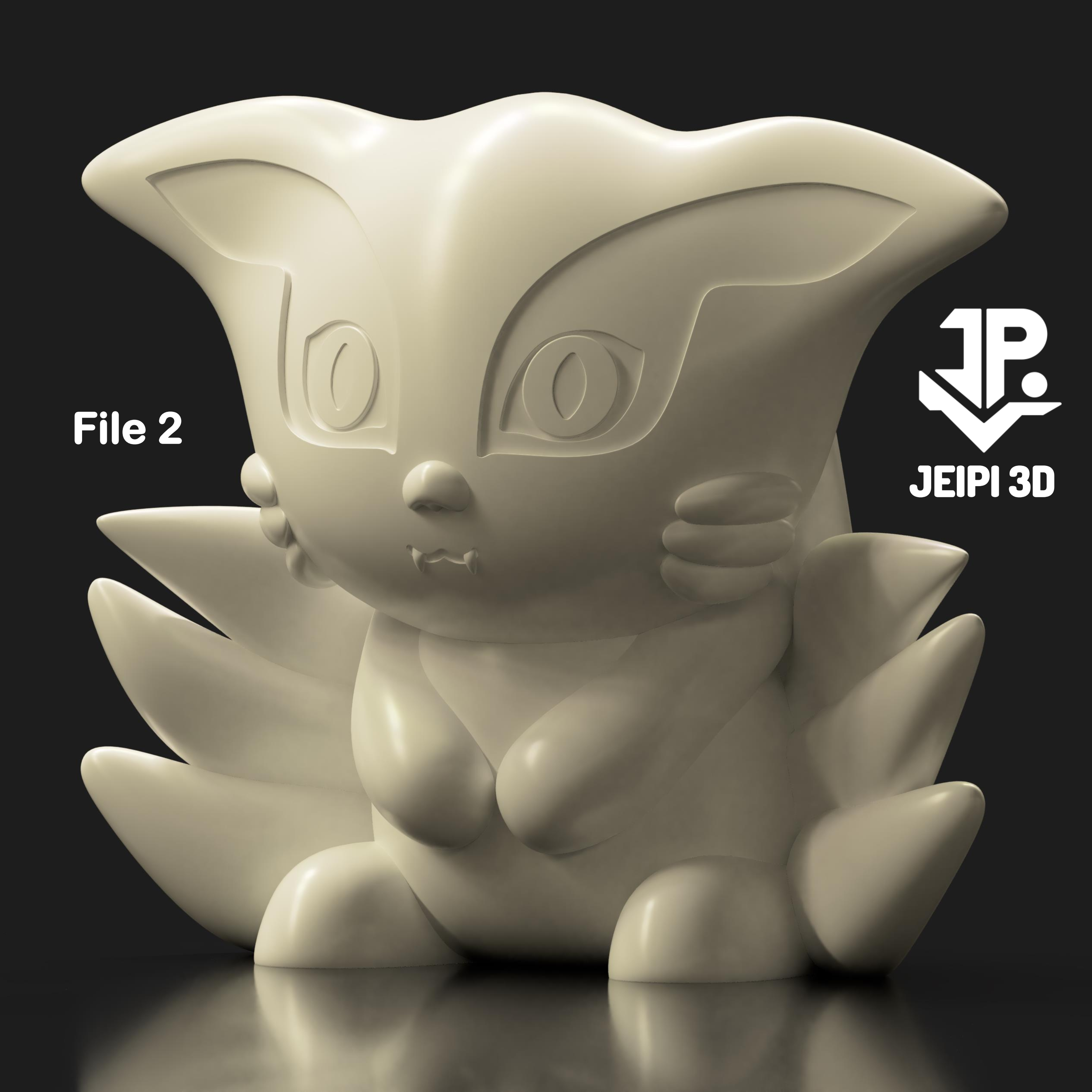 STL file KIUBY KURAMA BIJUU CORAZÓN BABY CHUBBY HAPPY VALENTINE SAN ...
