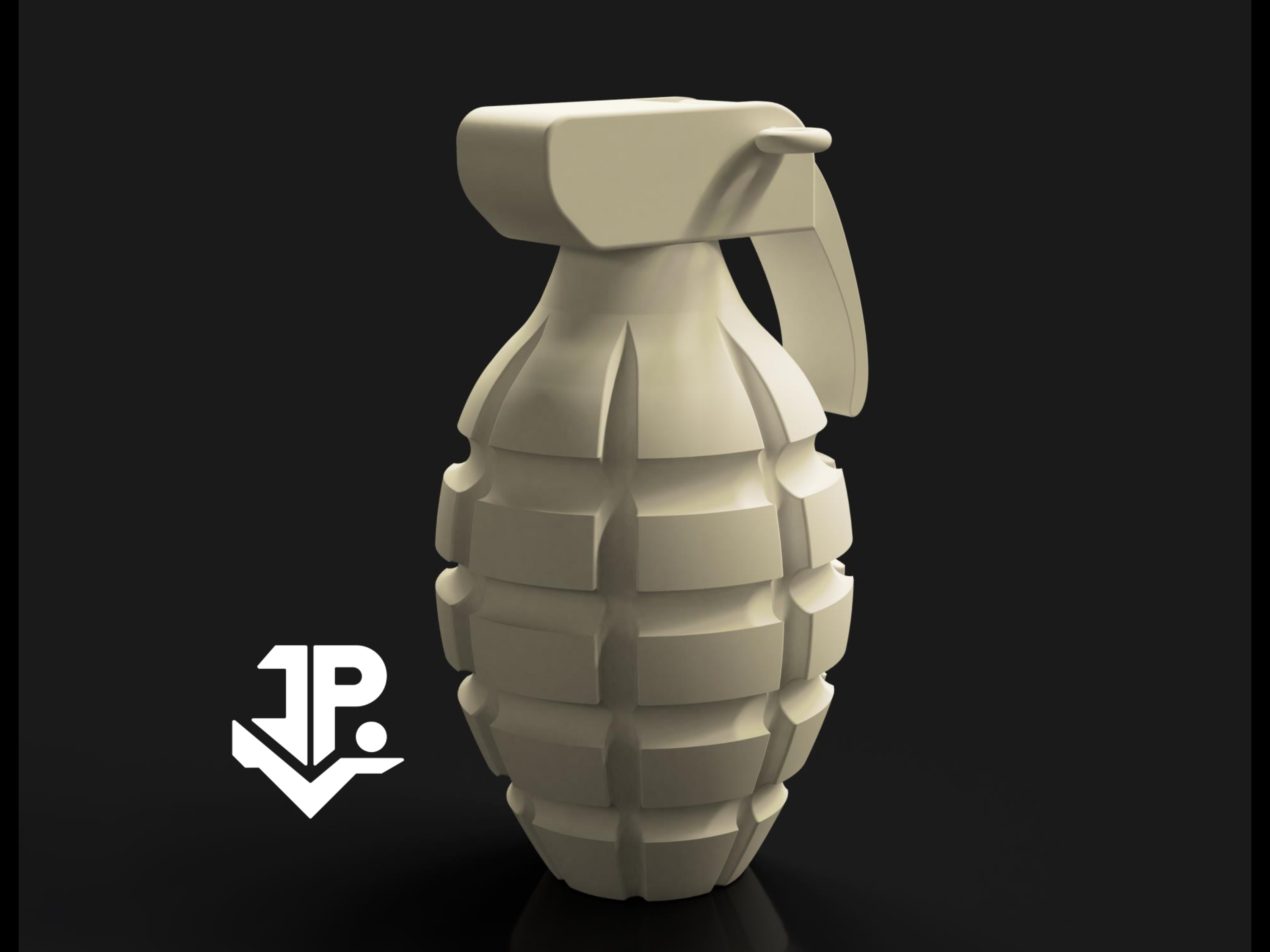 STL file HAND GRENADE_GRANADA・Template to download and 3D print・Cults