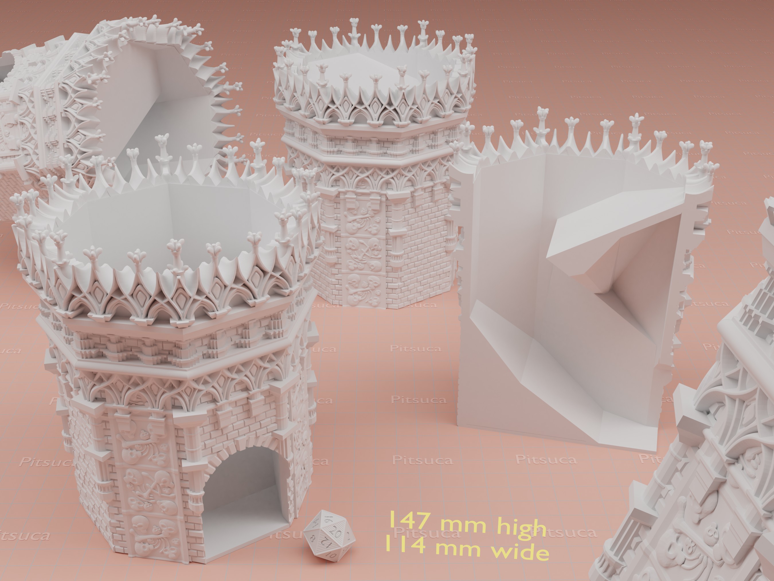 Archivo STL Dicetorre con temática del anillo de Elden, ¡pero pequeño ...