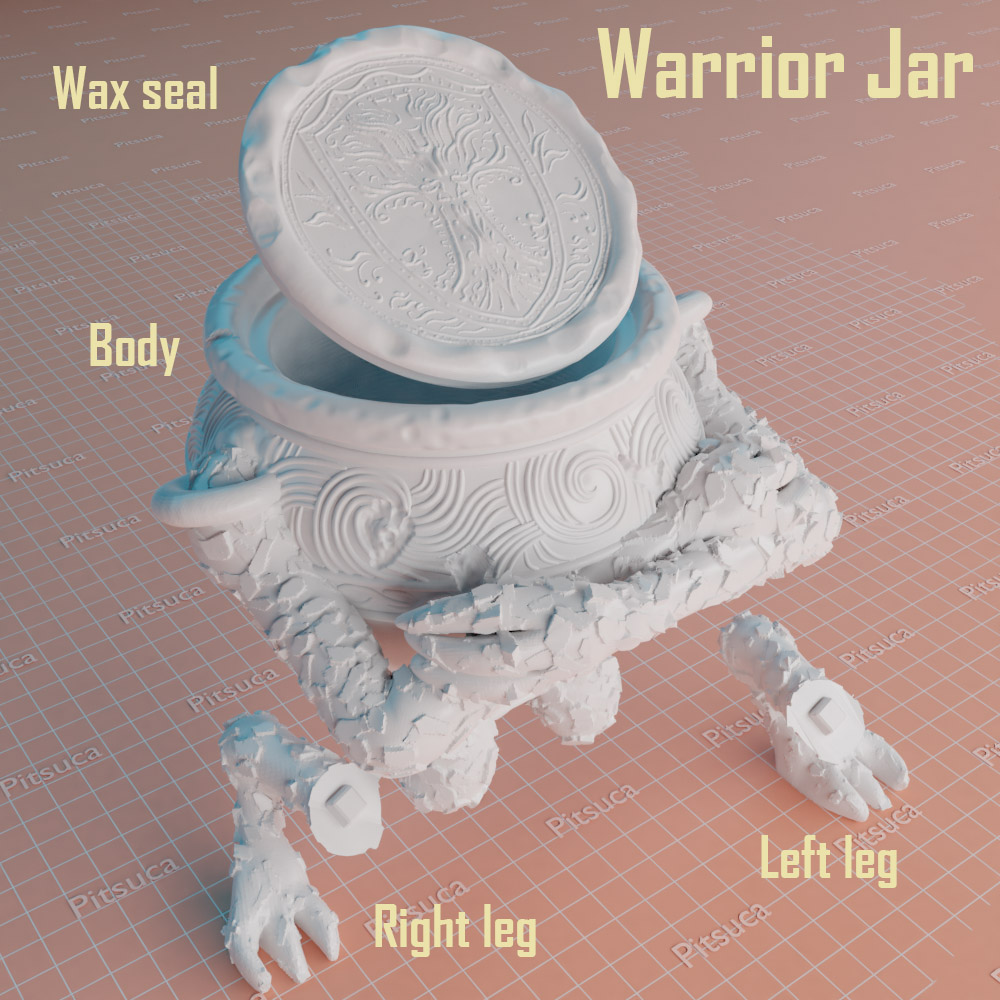 STL file Warrior jar from elden ring 🫙・Model to download and 3D print・Cults