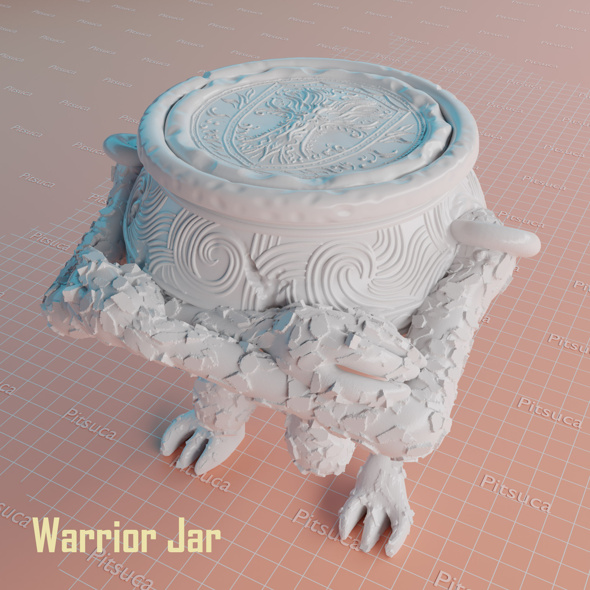 STL file Warrior jar from elden ring 🫙・Model to download and 3D print・Cults