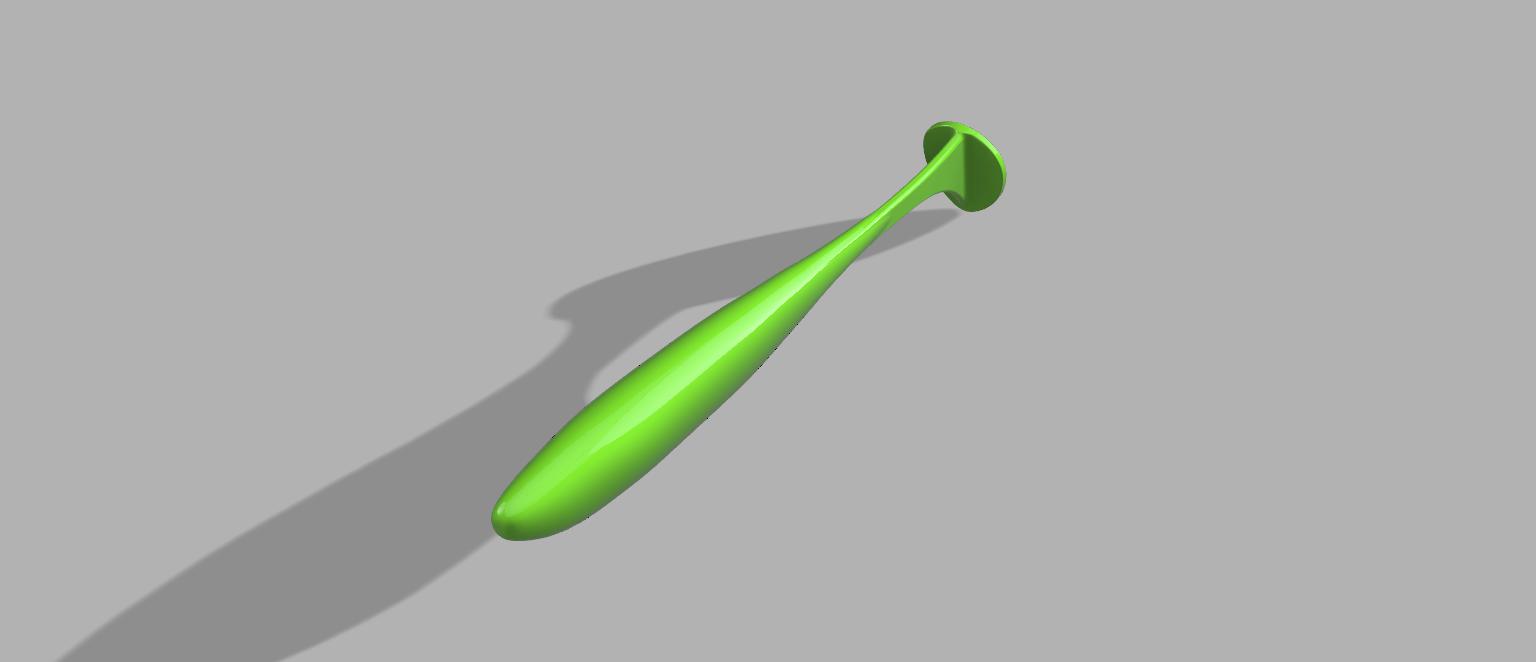 STL file Fishing lure shape similar to Keitech Easy Shiner Mold 🎣・3D ...