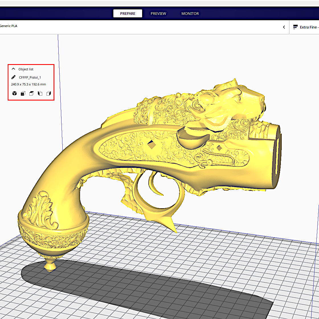 STL file Flintlock Pistol & Pistol Display Stand 🔫・3D printable model ...