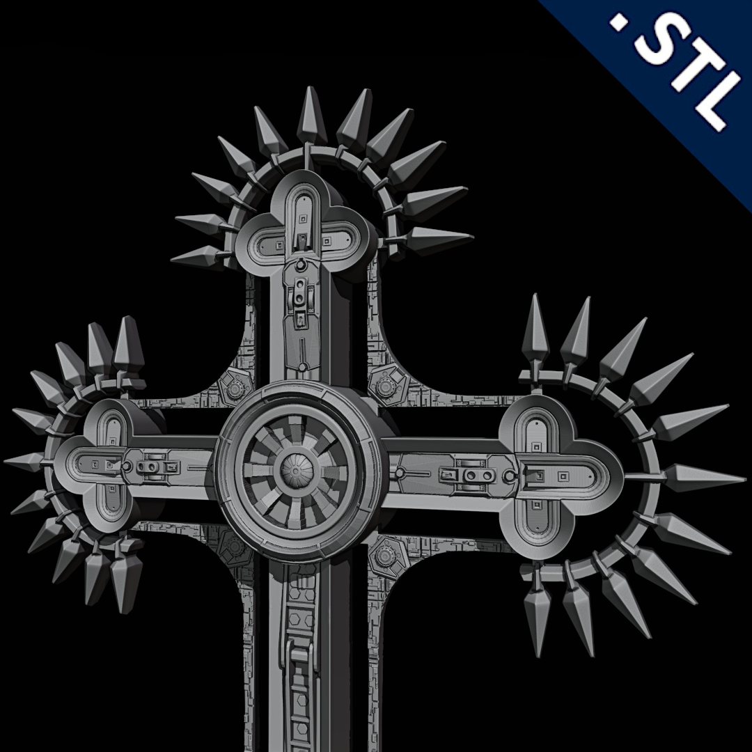 Free STL file Warhammer Cross・Template to download and 3D print・Cults