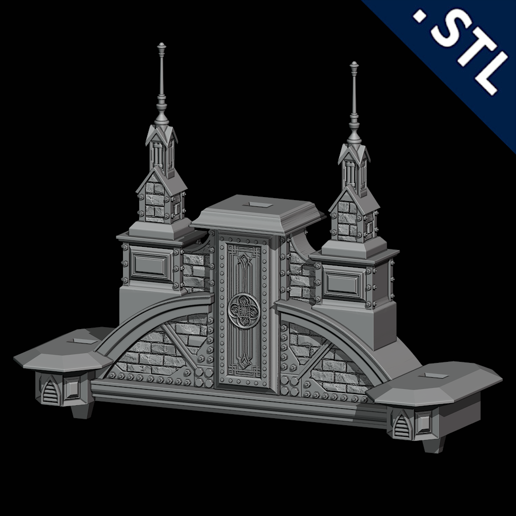 STL file Gate + Wall (Modular) 🧱・3D printing idea to download・Cults