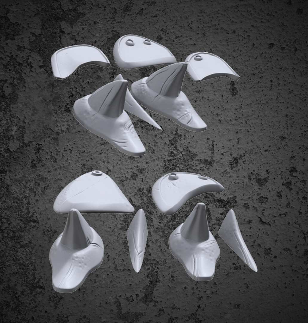 STL file Wolf Predator Hand Armour・Template to download and 3D print・Cults