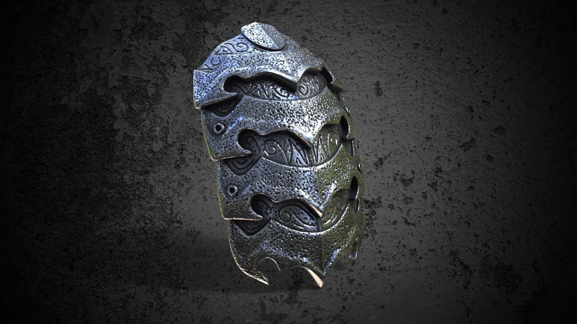 STL file Wolf Predator Shoulder Armour・3D printable model to download・Cults