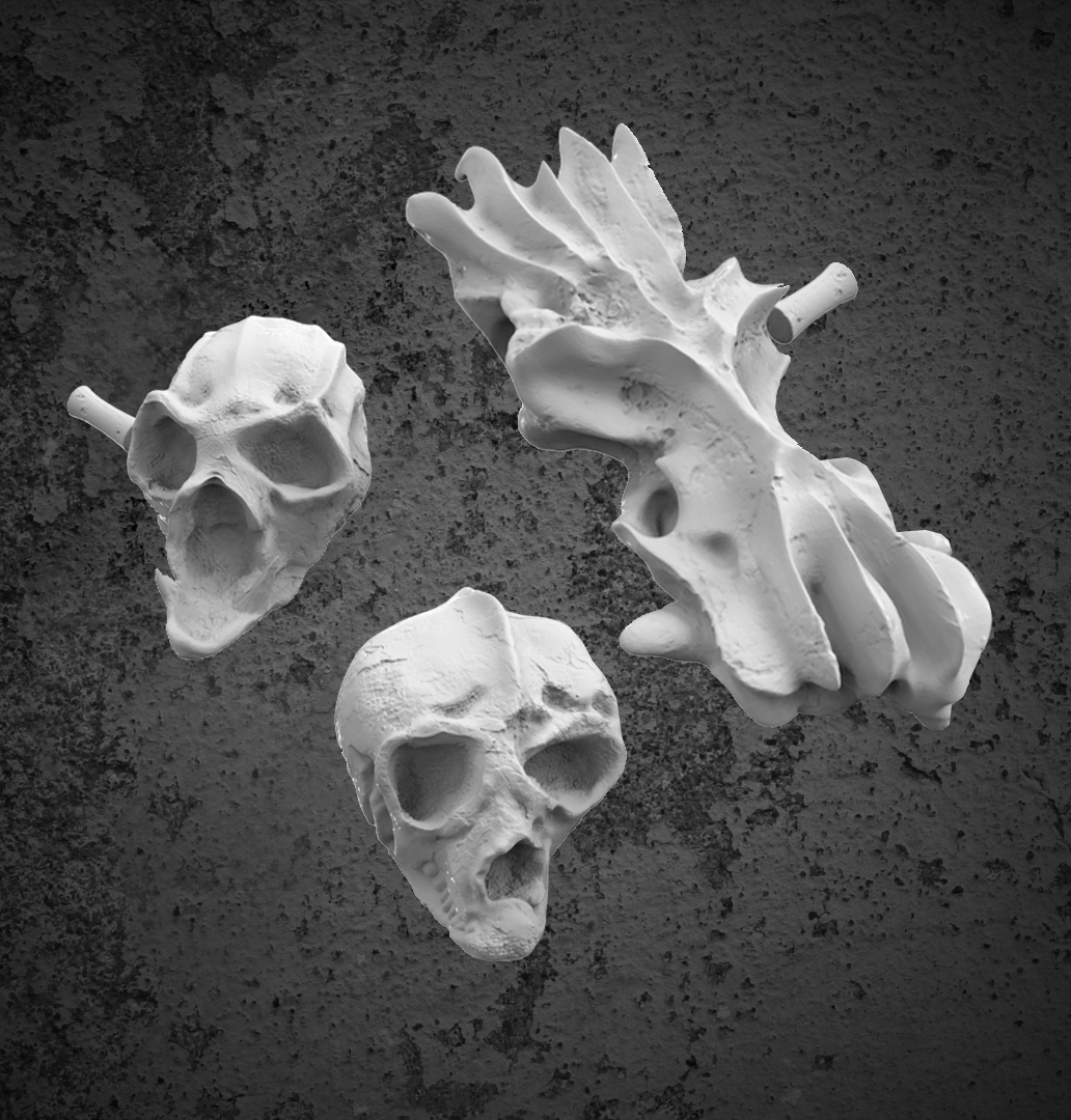 STL file Wolf Predator Necklace Skulls 🐺・3D printable model to download ...