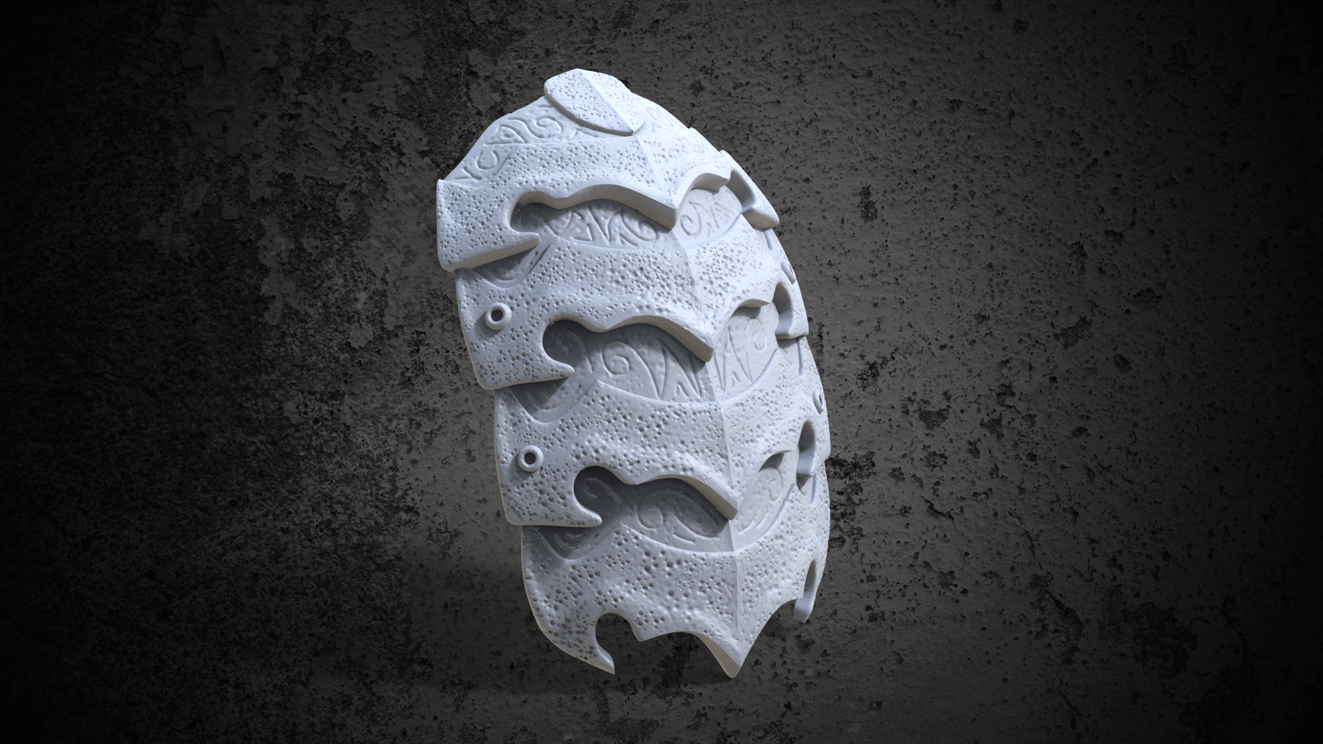 STL file Wolf Predator Shoulder Armour・3D printable model to download・Cults