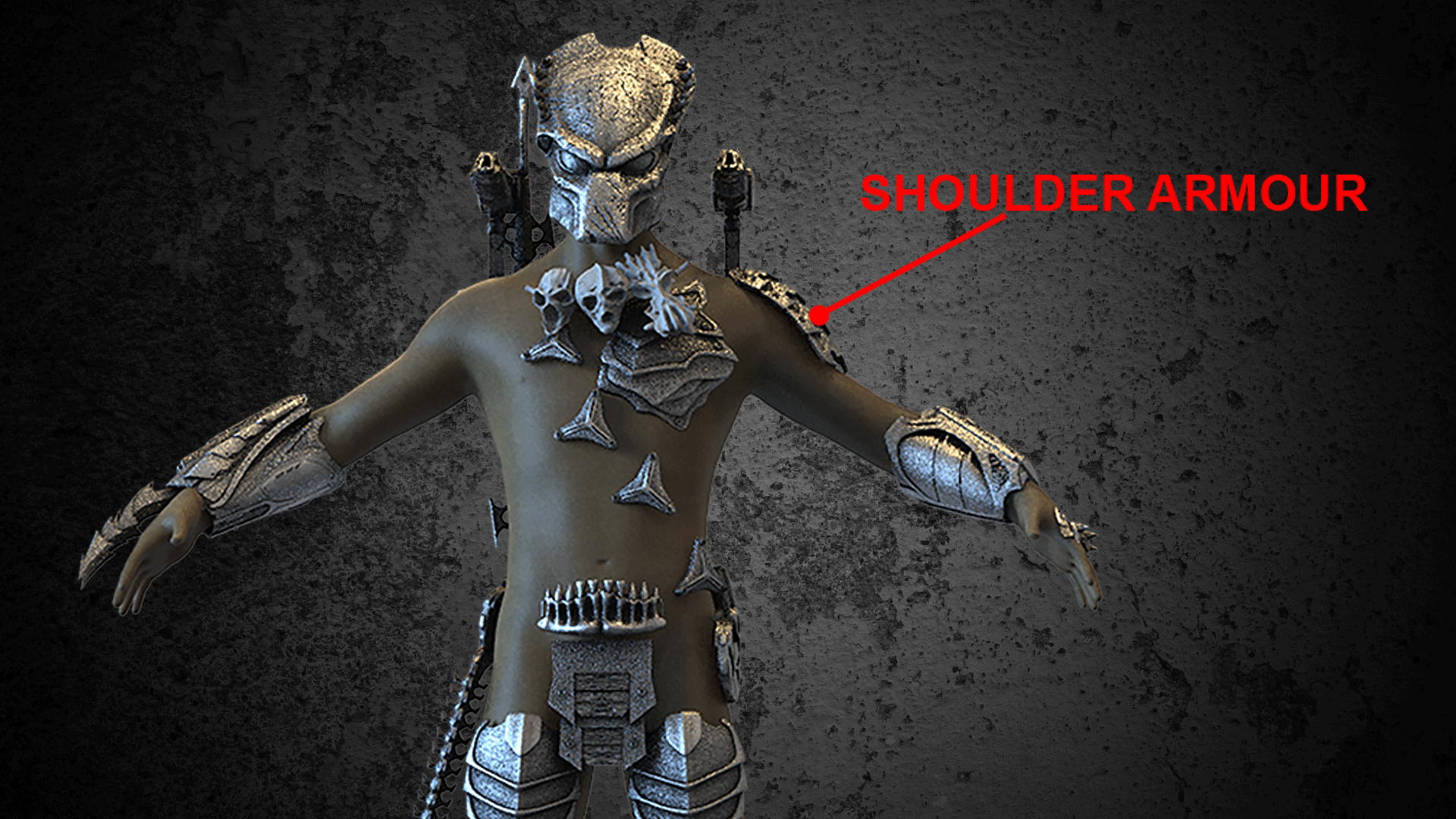 STL file Wolf Predator Shoulder Armour・3D printable model to download・Cults
