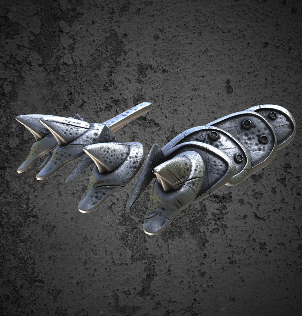 STL file Wolf Predator Hand Armour・Template to download and 3D print・Cults