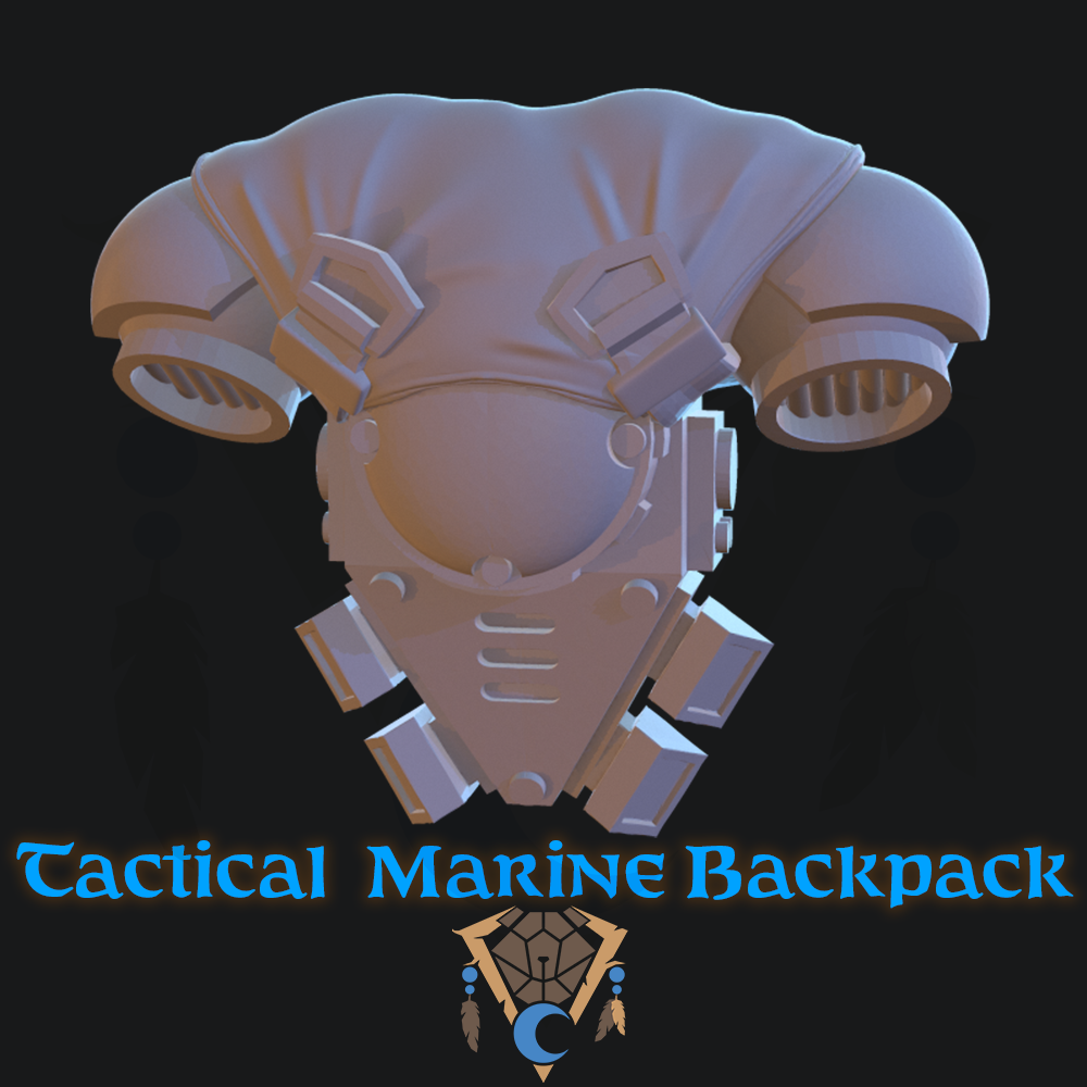 STL file TACTICAL MARINE BACKPACK 🎒・3D printing idea to download・Cults
