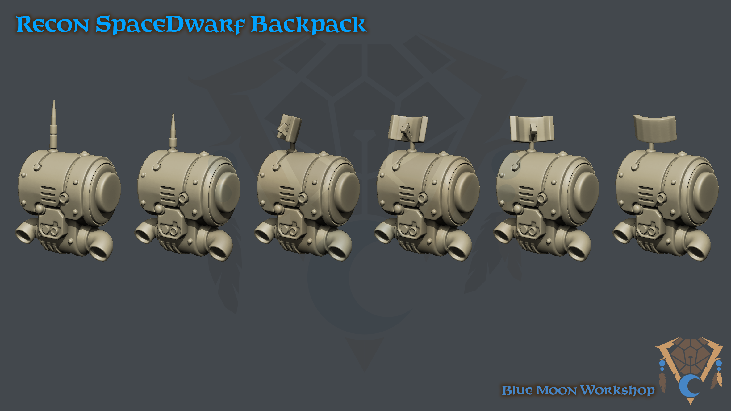 STL file RECON SPACE DWARF BACKPACK・3D print object to download・Cults