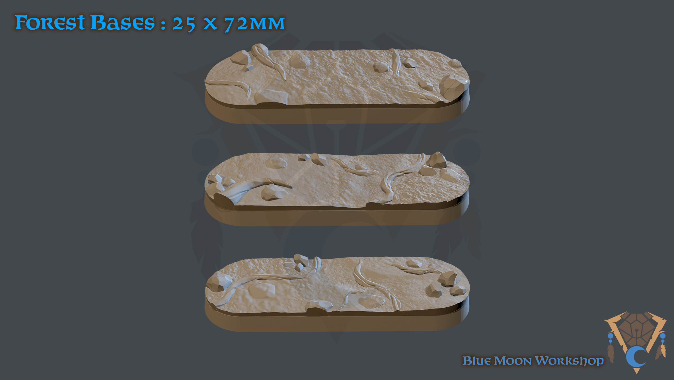 STL file Stylized forest bases : Bundle 26 bases・3D printer model to ...