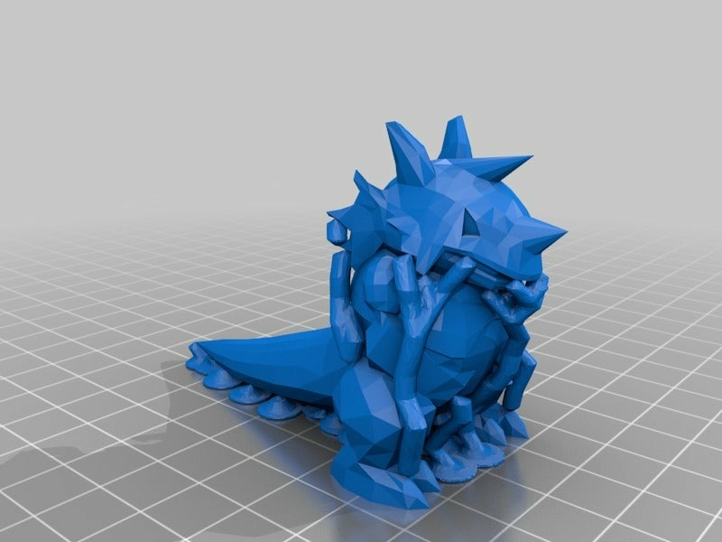Free STL file Low Poly Rhydon 🐉・3D printing design to download・Cults