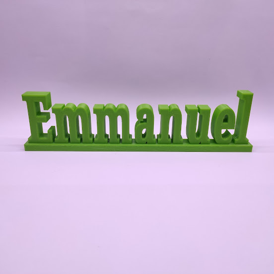 STL file Emmanuel name 🏠・3D printing idea to download・Cults