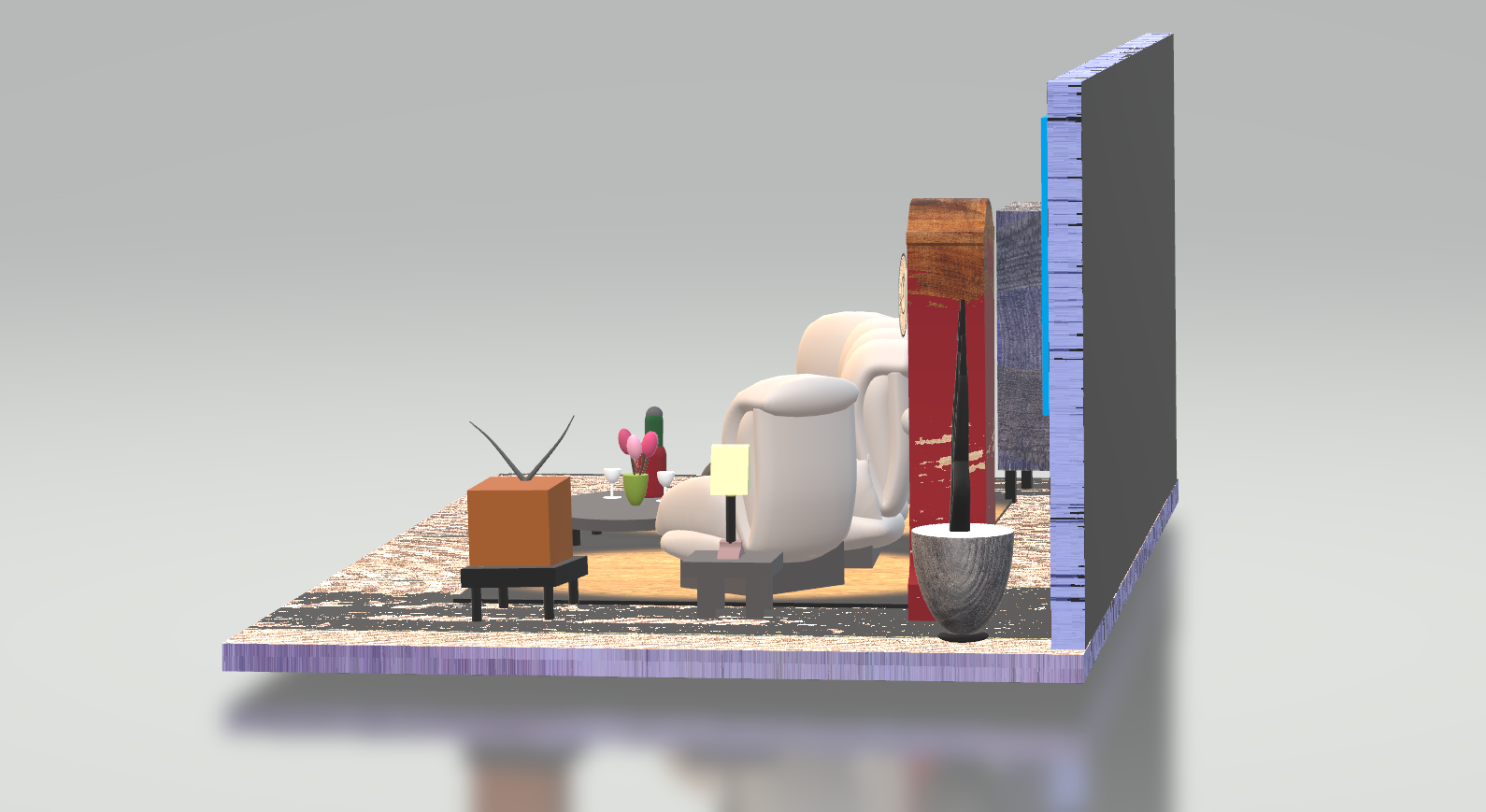 3D file Living Room 3D Illustration・Model to download and 3D print・Cults
