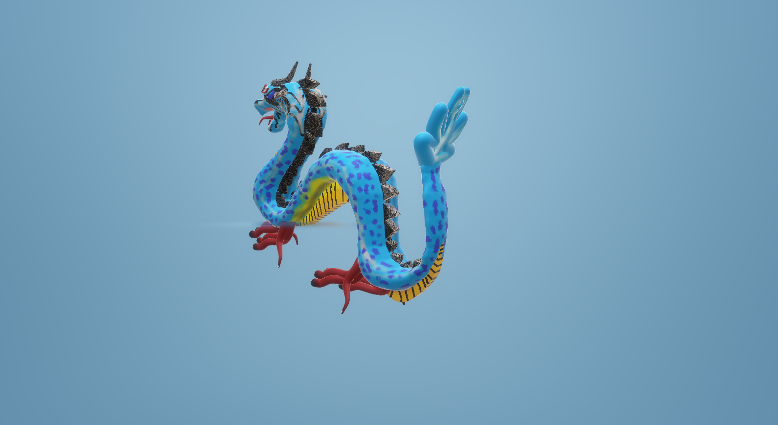 3D file Blue dragon 🐉・3D printable design to download・Cults