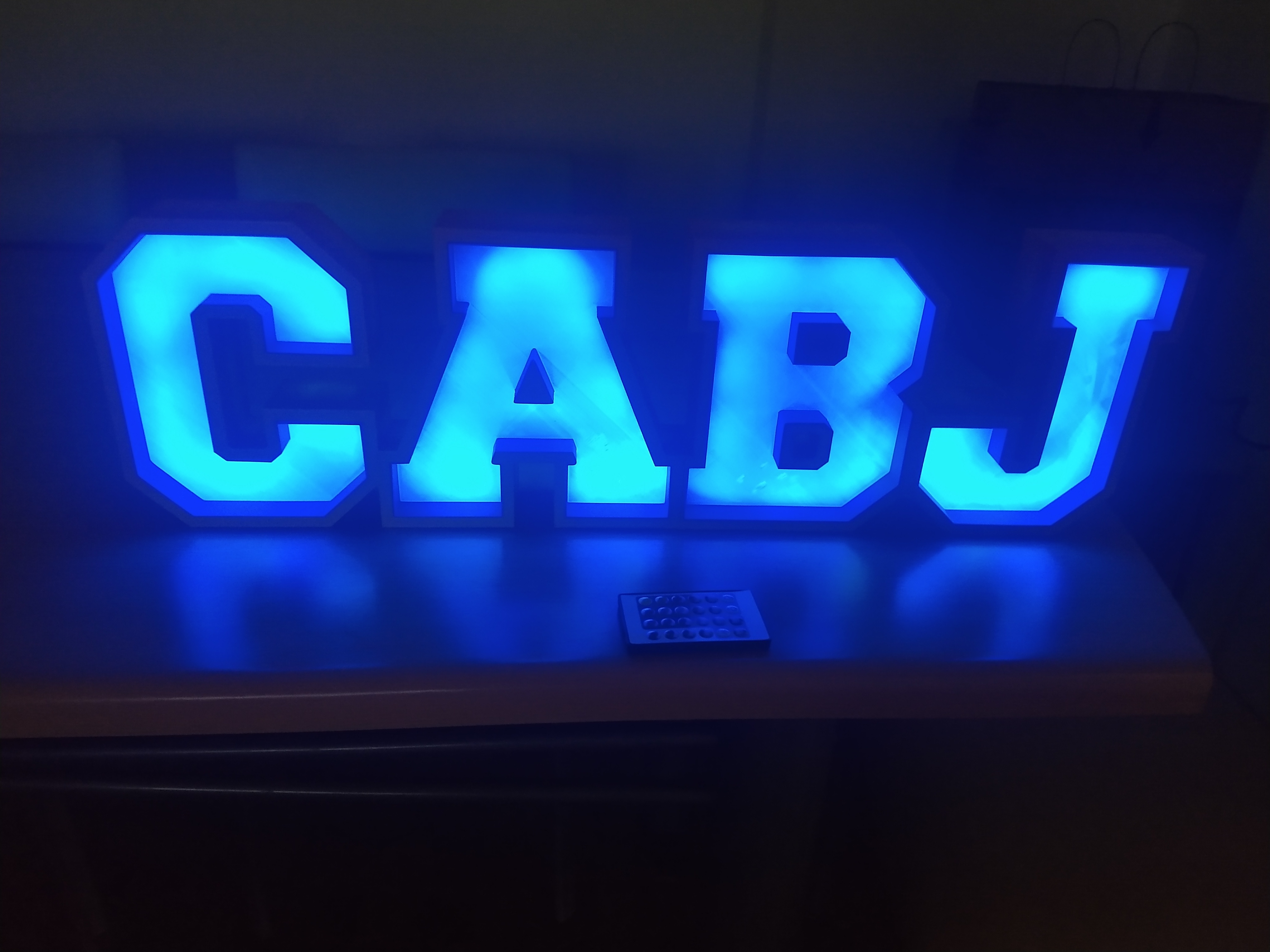 Archivo STL gratis Letrero luminoso CABJ - Club Atlético Boca Juniors ...