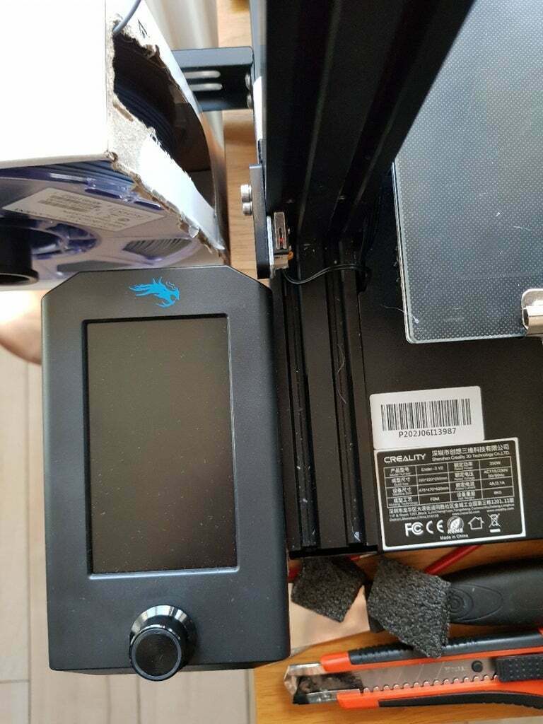 Free STL file Ender 3 V2 Raspberry Pi Mount + Display Mount (left side ...