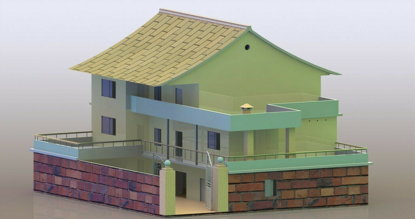 Free STL file real house・3D print model to download・Cults