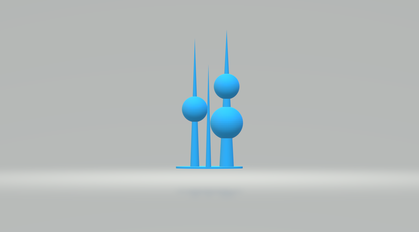 Бесплатный STL файл kuwait towers・Идея 3D-печати для скачивания・Cults