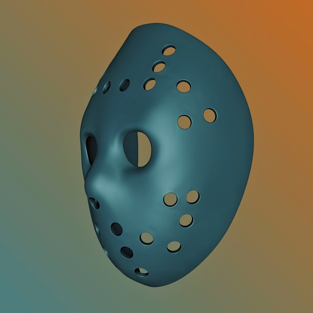 STL file Jason Voorhes mask for 3D printing | Hockey mask・3D printer ...
