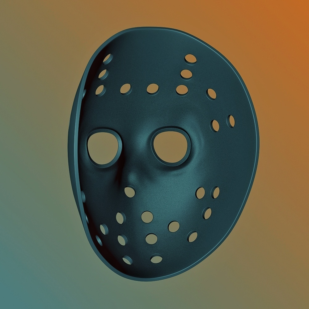 STL file Jason Voorhes mask for 3D printing | Hockey mask・3D printer ...