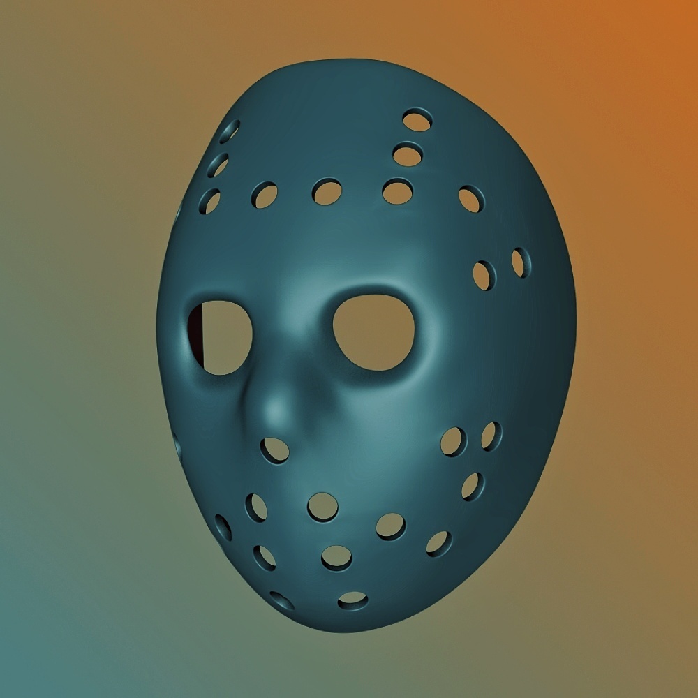 STL file Jason Voorhes mask for 3D printing | Hockey mask・3D printer ...