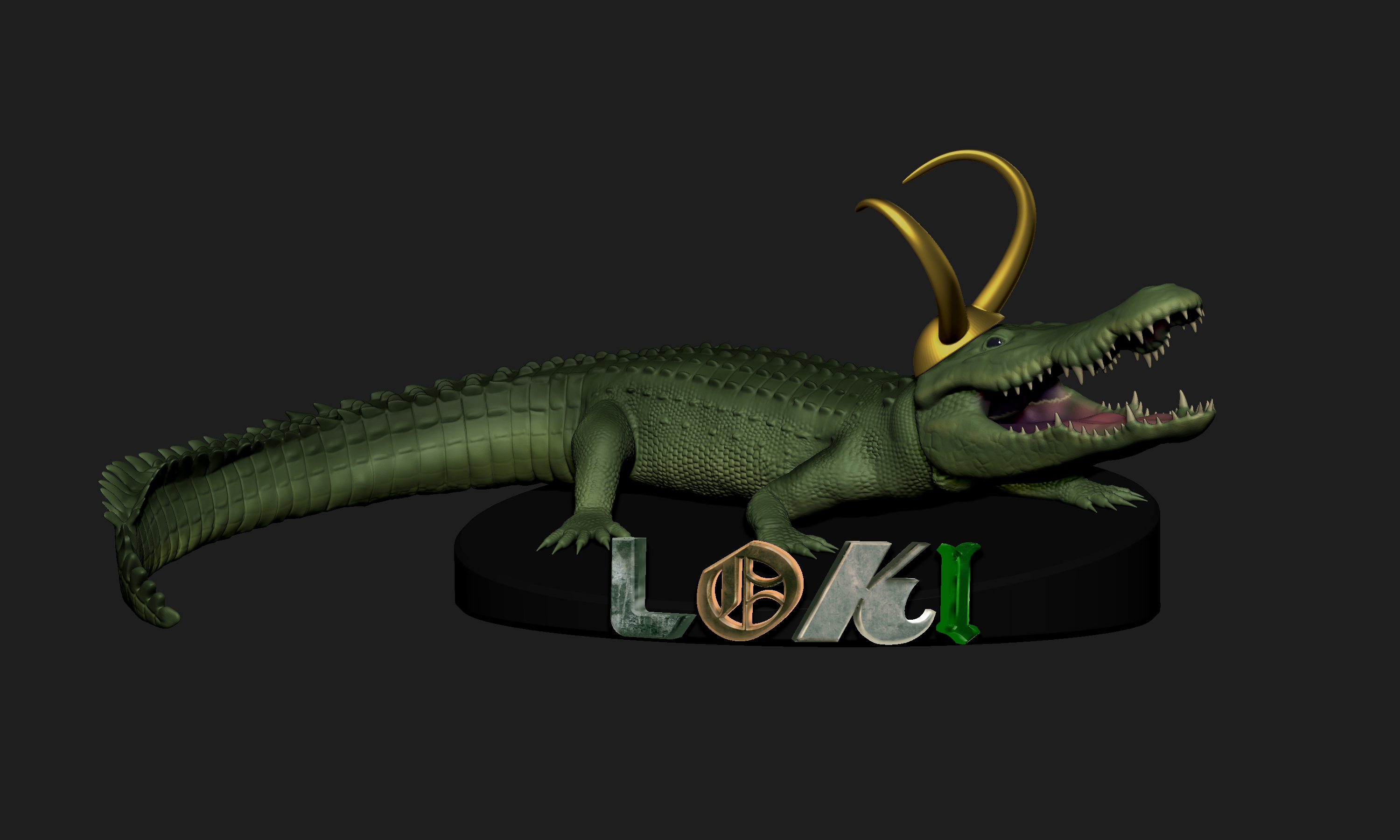 3D file Crocodile Loki Variant・3D printing template to download・Cults