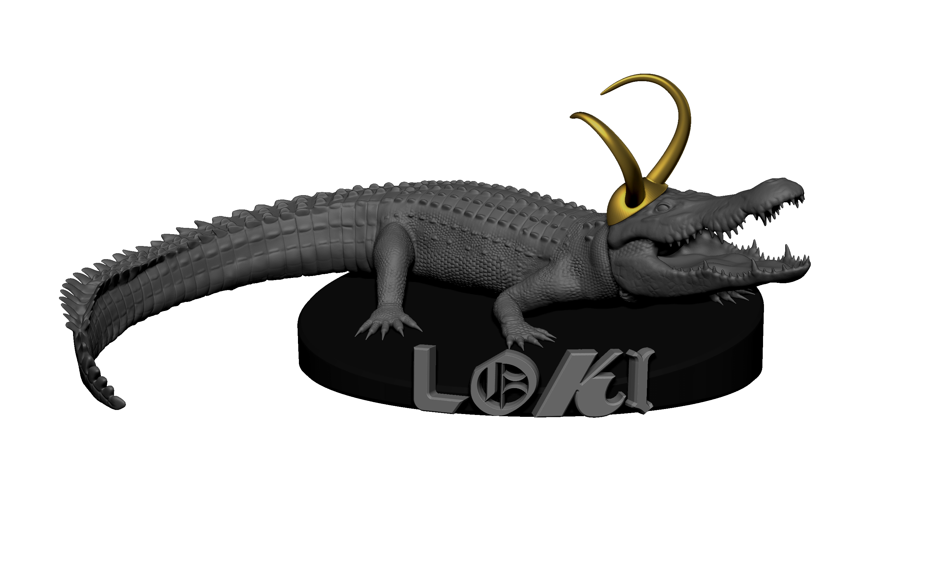 3D file Crocodile Loki Variant・3D printing template to download・Cults