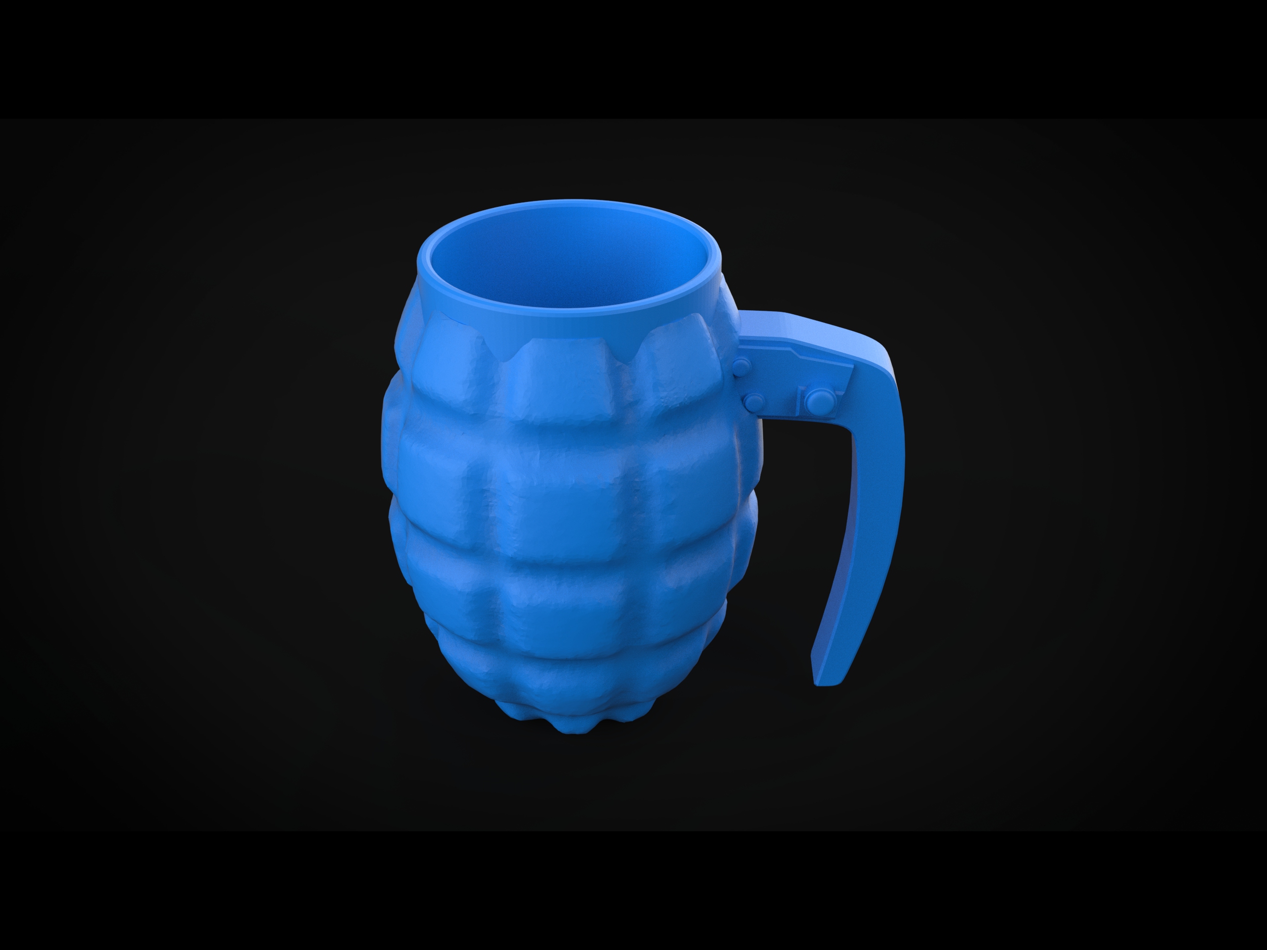 Free STL file GRENADE MUG ☕・3D print object to download・Cults